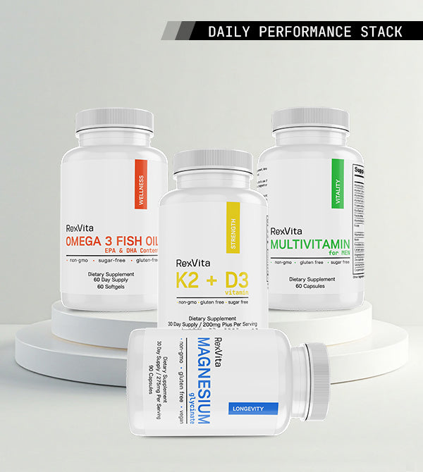 Daily Performance Stack – Complete Men’s Health Bundle – RexVita